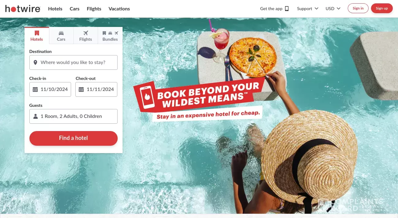 Hotwire Reviews 2024 – All You Need to Know | ComplaintsBoard
