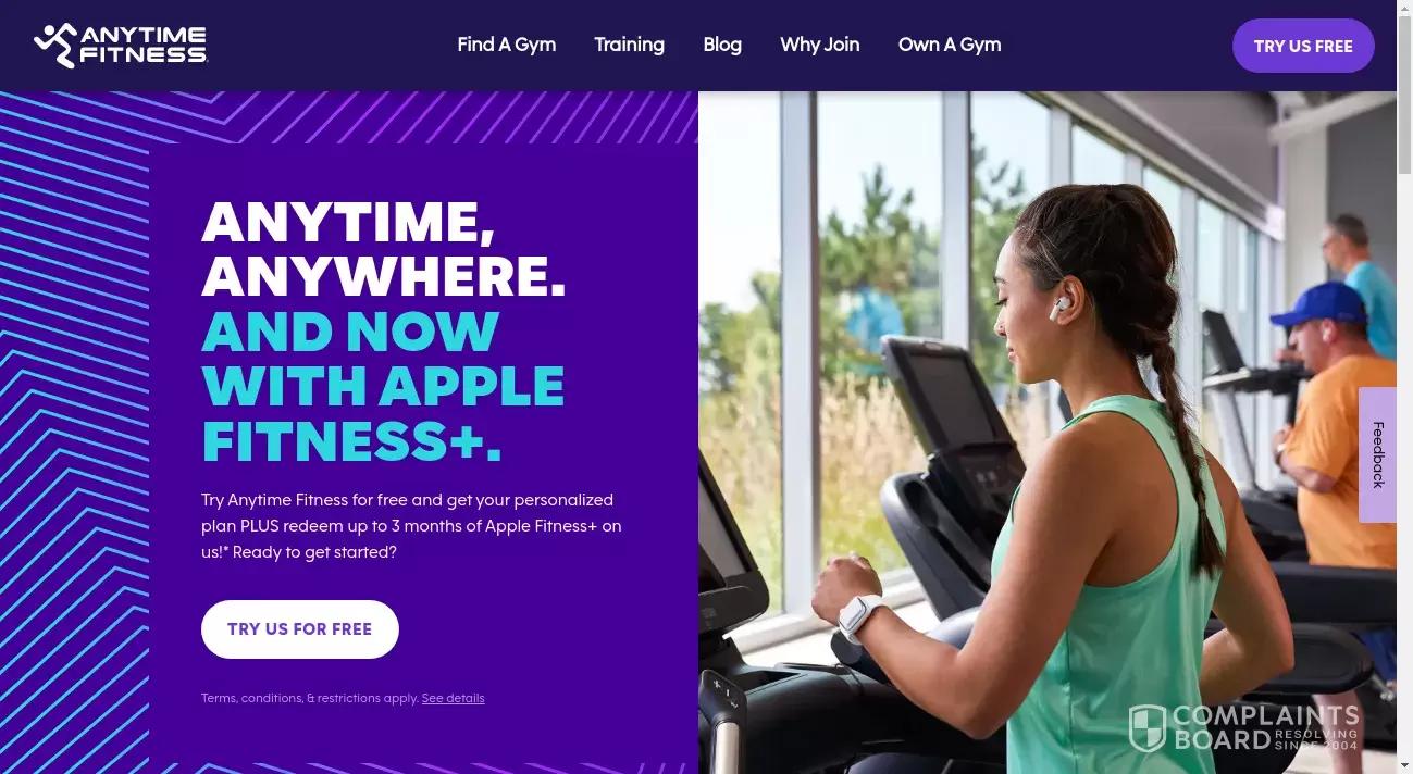 Anytime Fitness Review: No due diligence - ComplaintsBoard.com