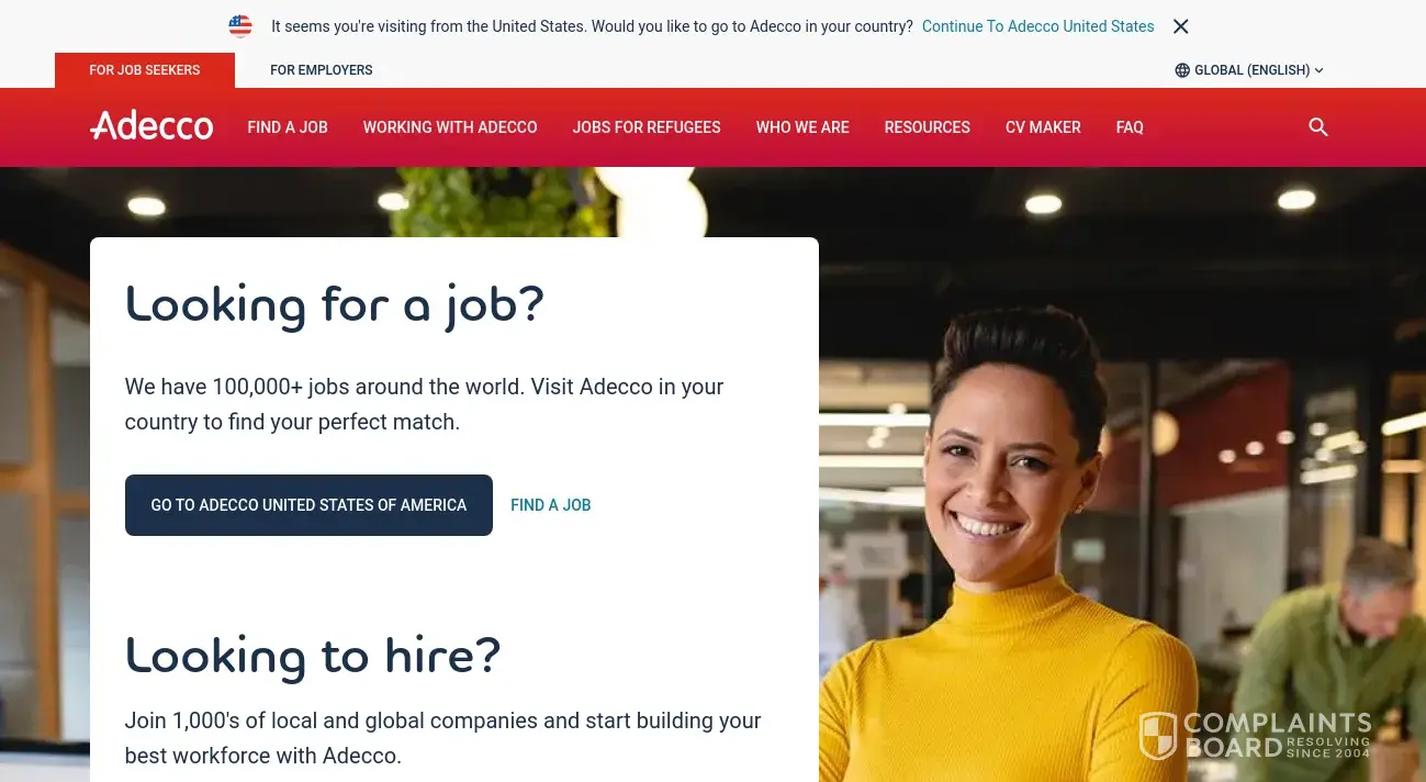 Adecco Group: Reviews, Complaints, Customer Claims | ComplaintsBoard
