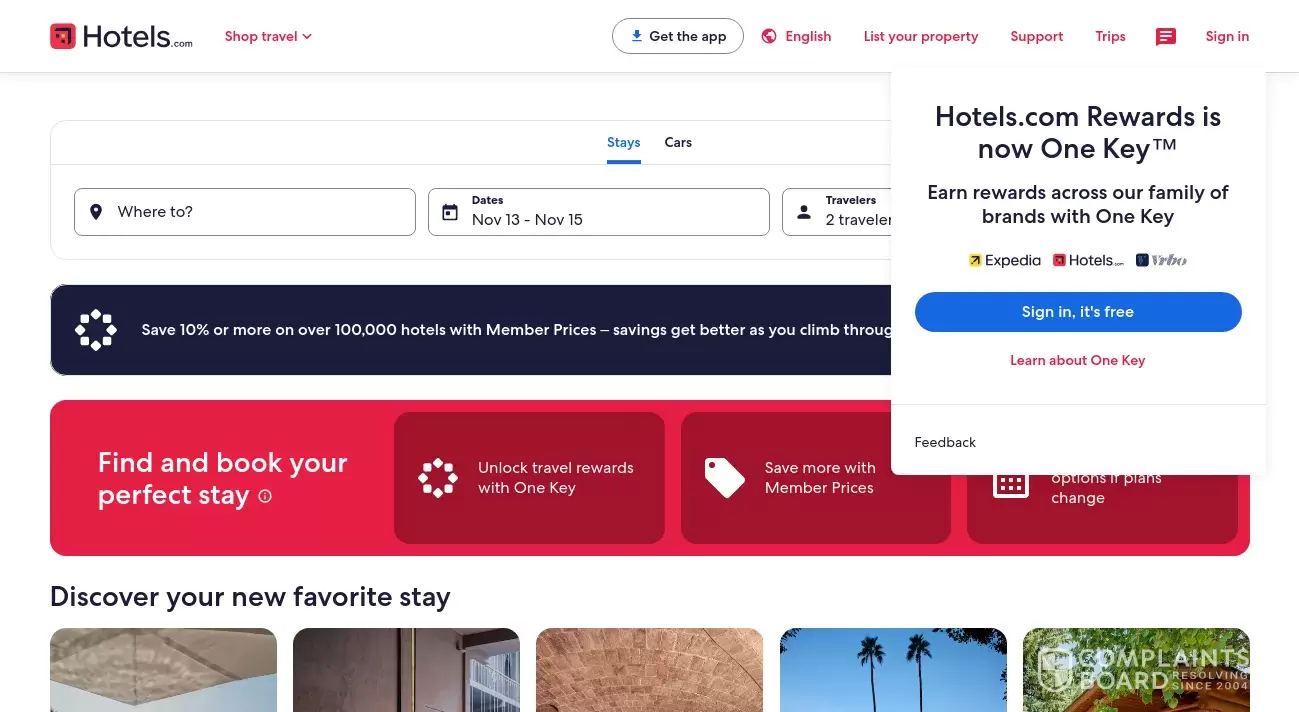 Hotels.com Customer Service Phone, Email, Address, Contacts ...