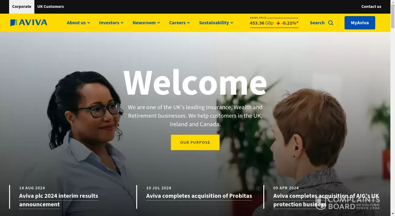 Aviva Reviews 2024 – All You Need to Know | ComplaintsBoard