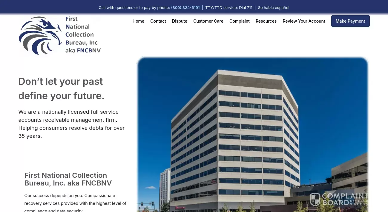First National Collection Bureau [FNCB]: Reviews, Complaints, Customer ...