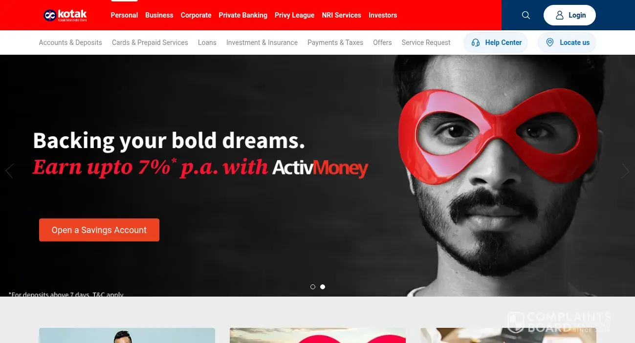 Kotak Mahindra Bank Customer Service Phone, Email, Address, Contacts ...
