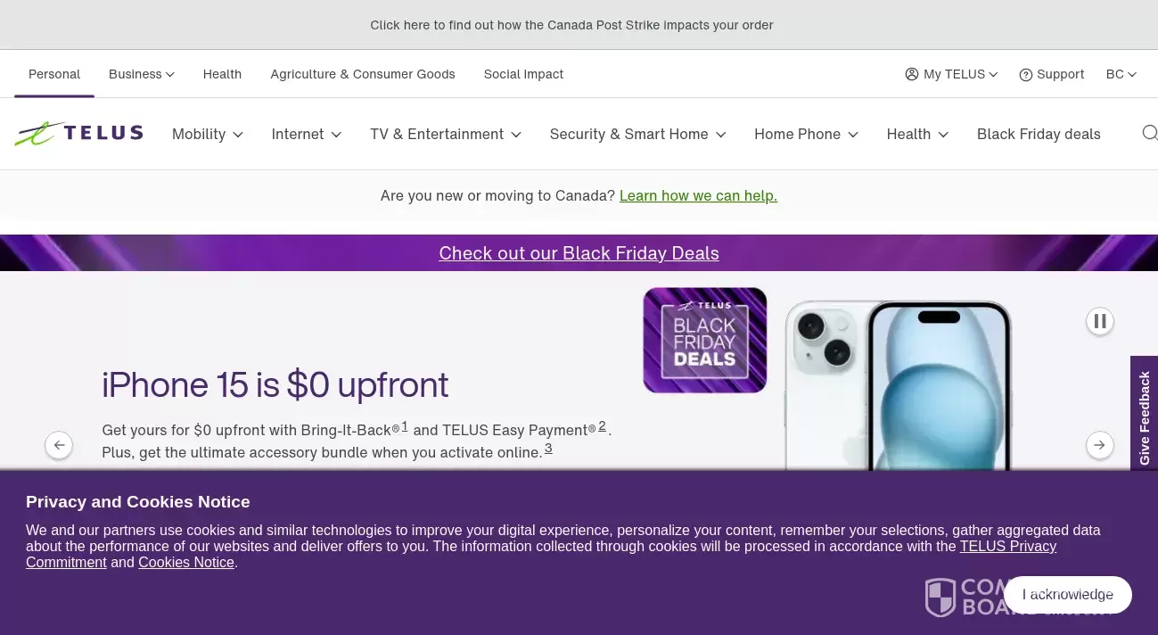 TELUS Review: Telus home security but telus in general - ComplaintsBoard.com