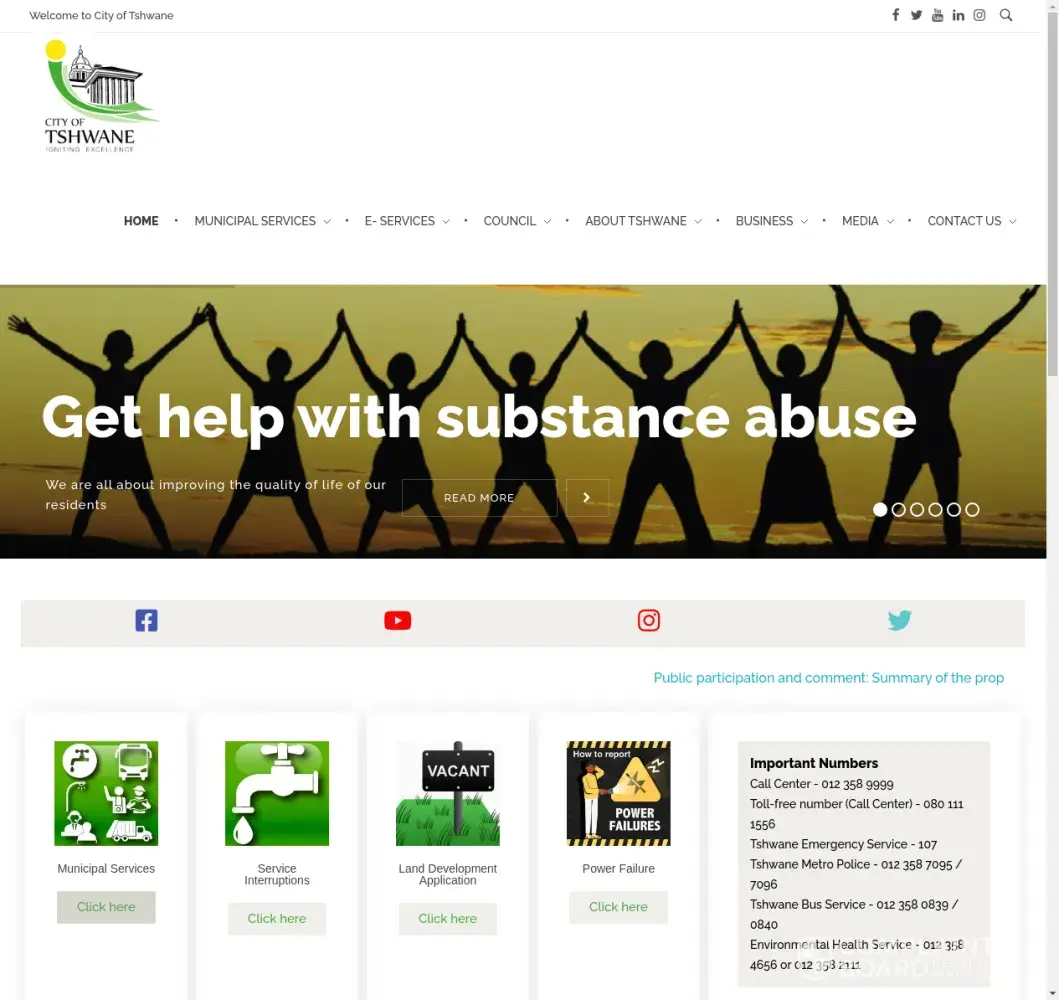 City of Tshwane Metropolitan Municipality: Reviews, Complaints ...