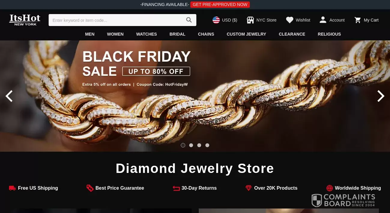 [Resolved] ItsHot.com Review: Selling fake gold jewelry ...