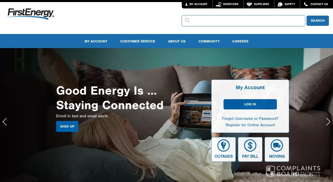 FirstEnergy: Reviews, Complaints, Customer Claims | ComplaintsBoard