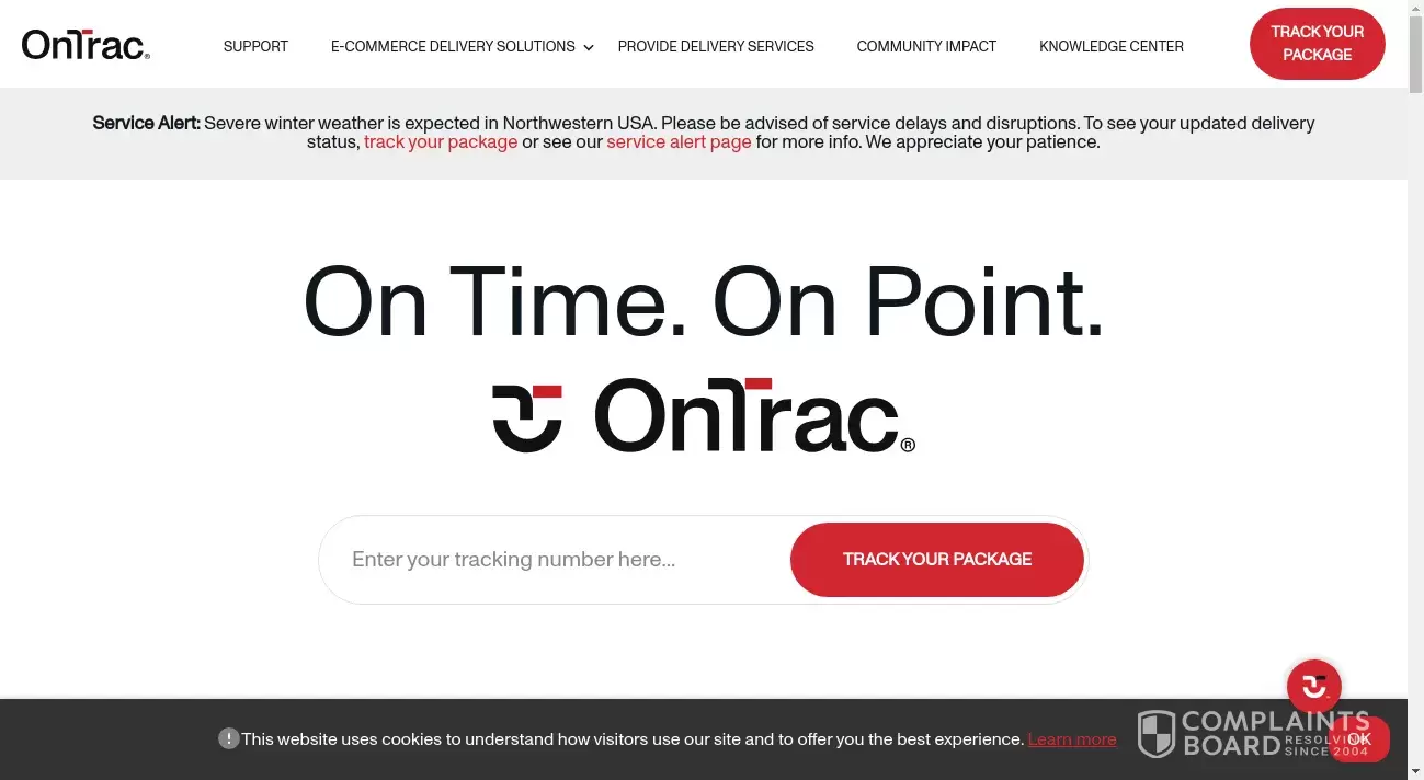OnTrac Customer Service Phone, Email, Address, Contacts | ComplaintsBoard