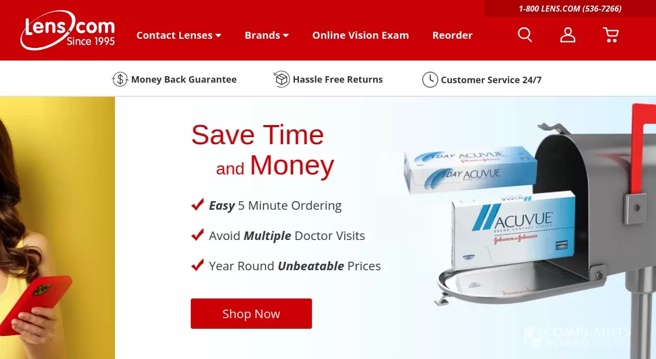 Lens.com: Reviews, Complaints, Customer Claims | ComplaintsBoard