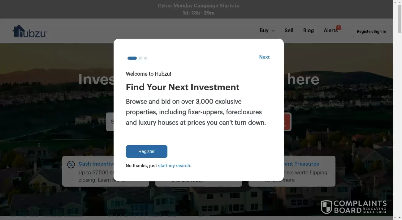 Hubzu Reviews 2024 – All You Need to Know | ComplaintsBoard