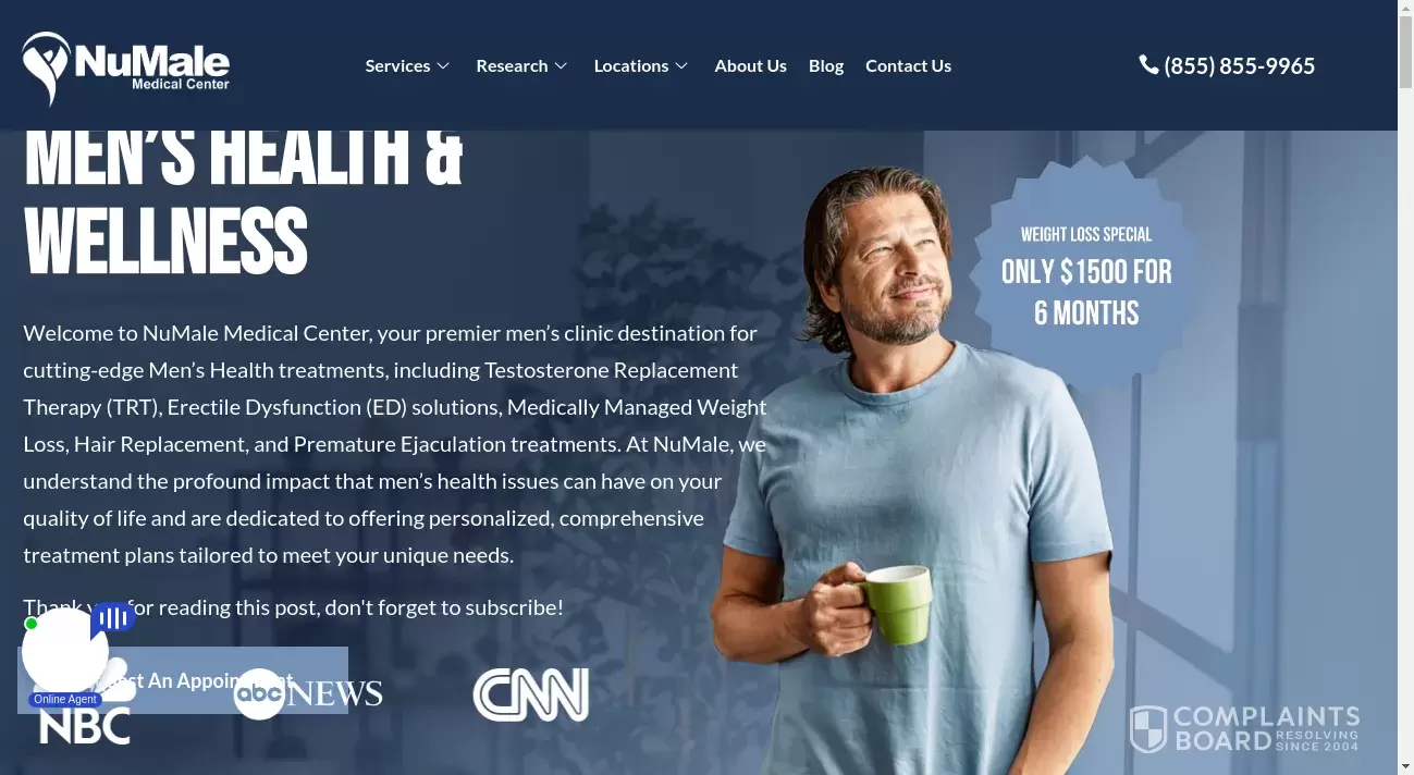 NuMale Medical Center Reviews 2024 – All You Need to Know | ComplaintsBoard