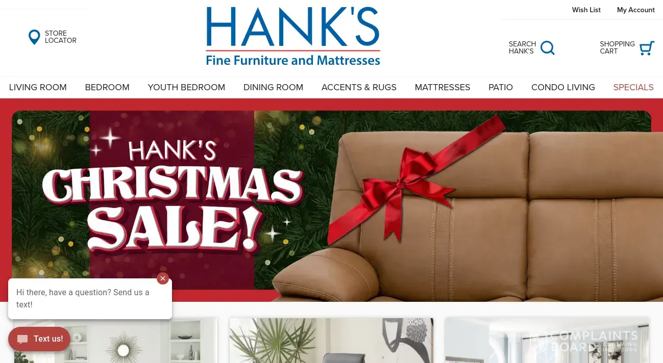 Hank's Fine Furniture: Reviews, Complaints, Customer Claims ...