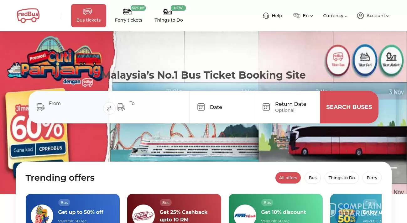 redBus Customer Service Phone, Email, Address, Contacts | ComplaintsBoard