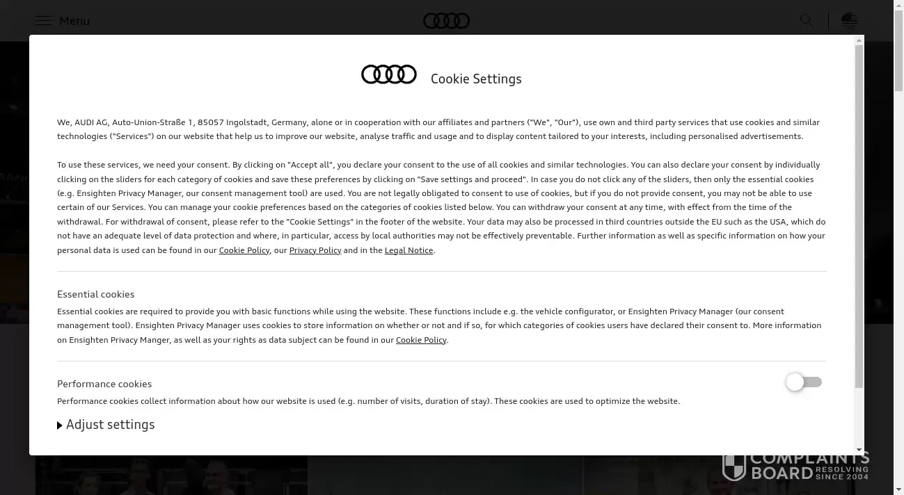 Audi Customer Service Phone, Email, Address, Contacts | ComplaintsBoard