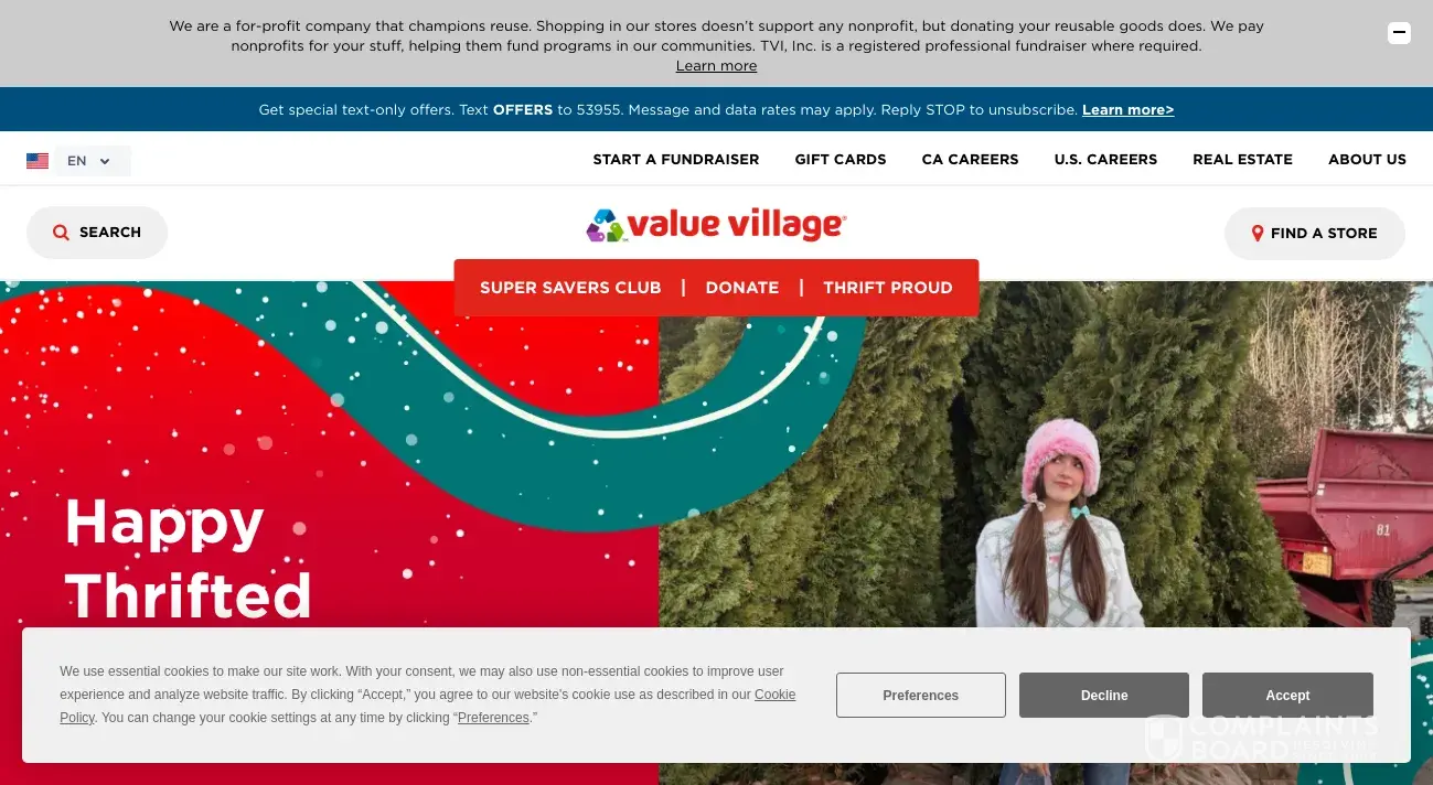 Value Village / Savers: Reviews, Complaints, Customer Claims ...