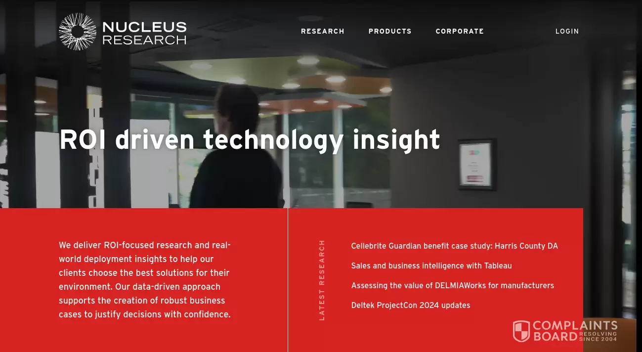 Nucleus Research Reviews 2024 – All You Need to Know | ComplaintsBoard