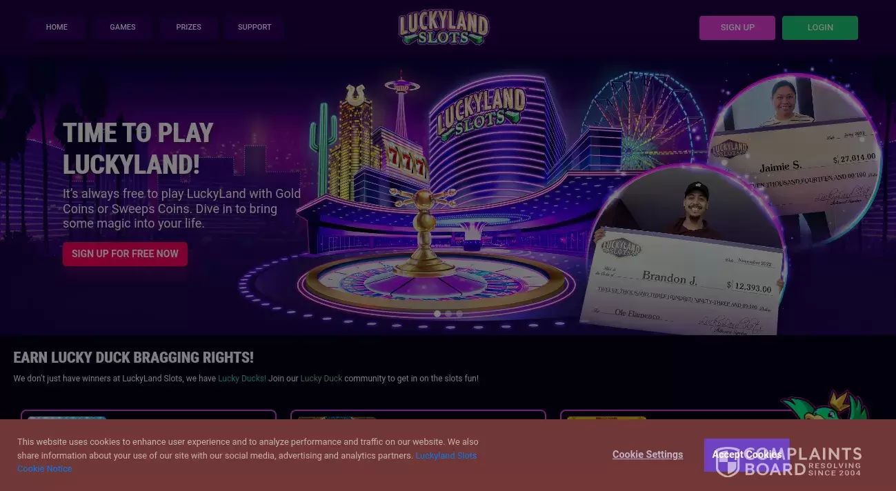 LuckyLand Slots Review: Unauthorized charges - ComplaintsBoard.com