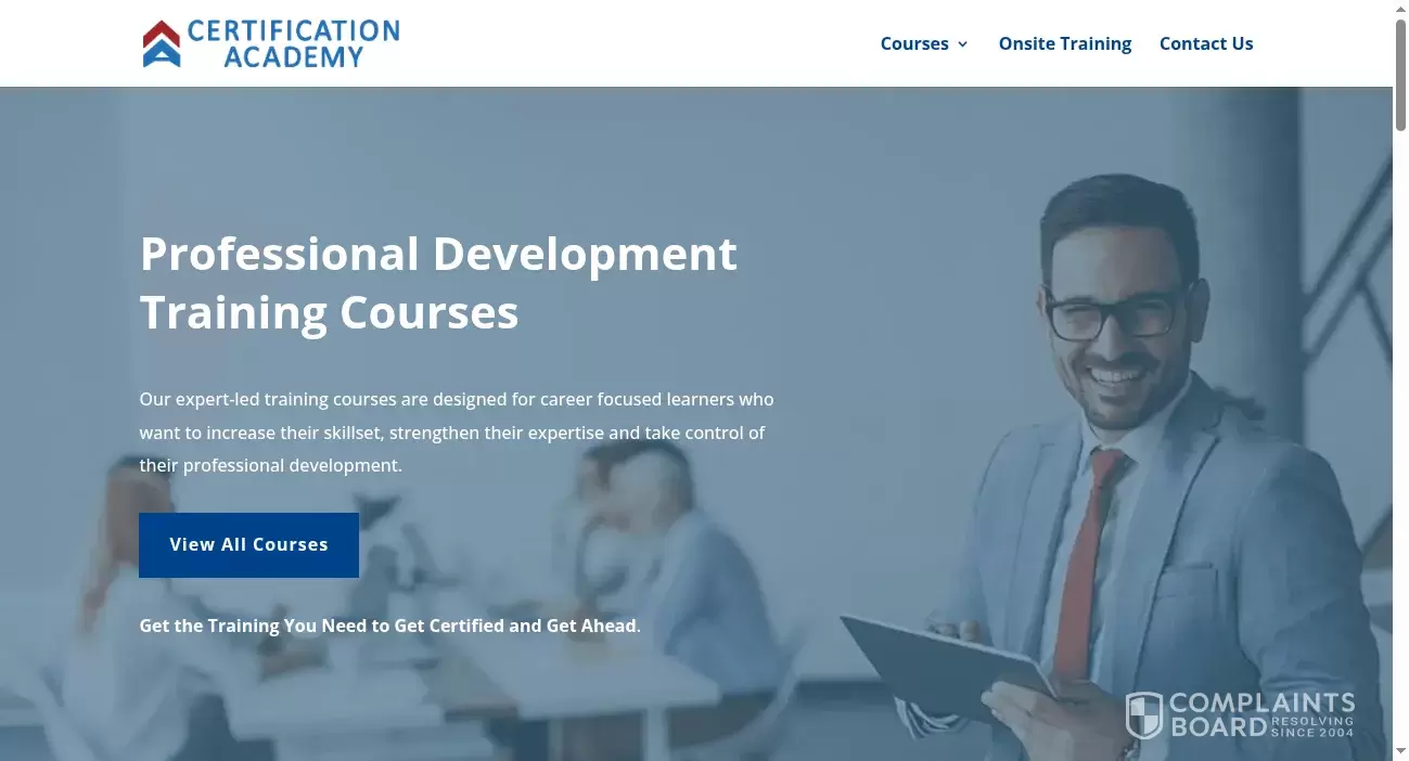 Certification Academy Professionals Seeking Certification Reviews 2024 ...