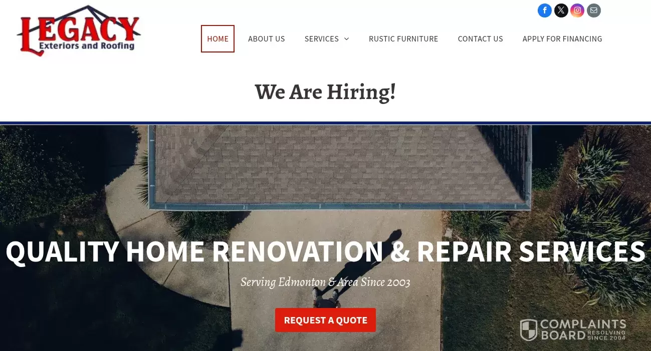 Legacy Exteriors & Roofing Homeowners Reviews 2024 – All You Need to Know | ComplaintsBoard