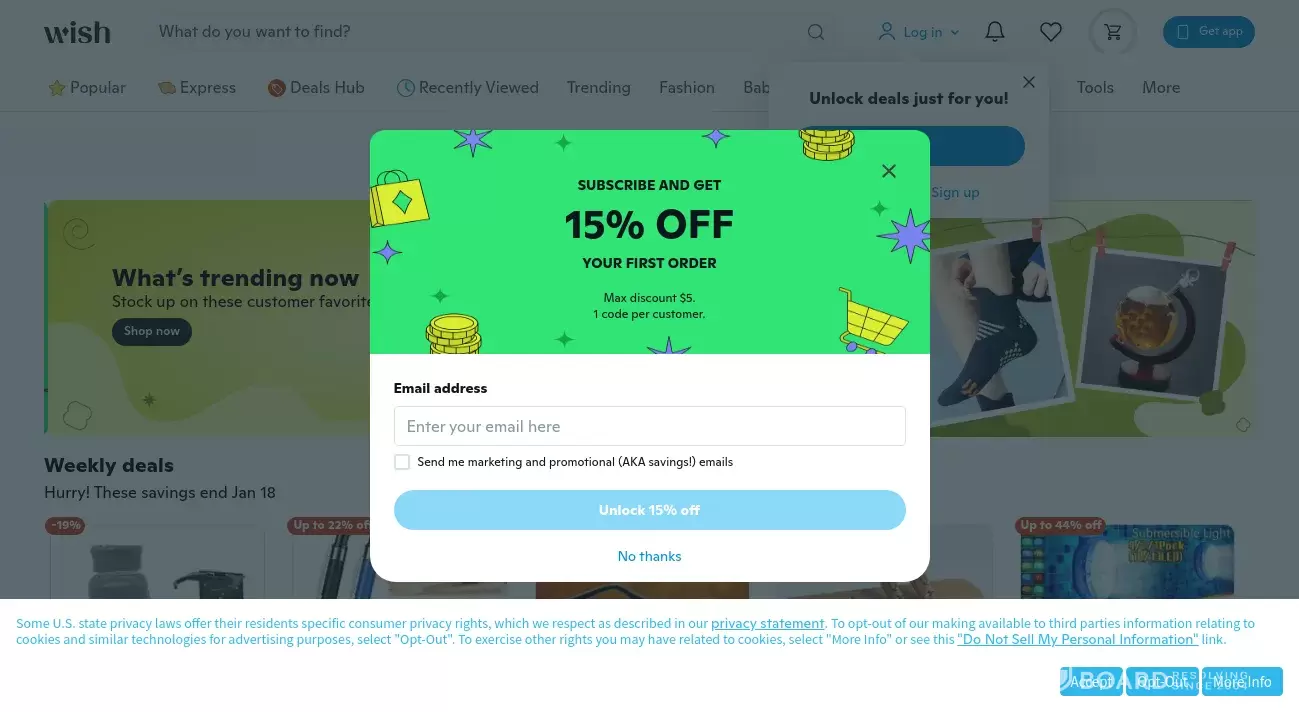 Wish Review: there is something wrong with your user account. please ...