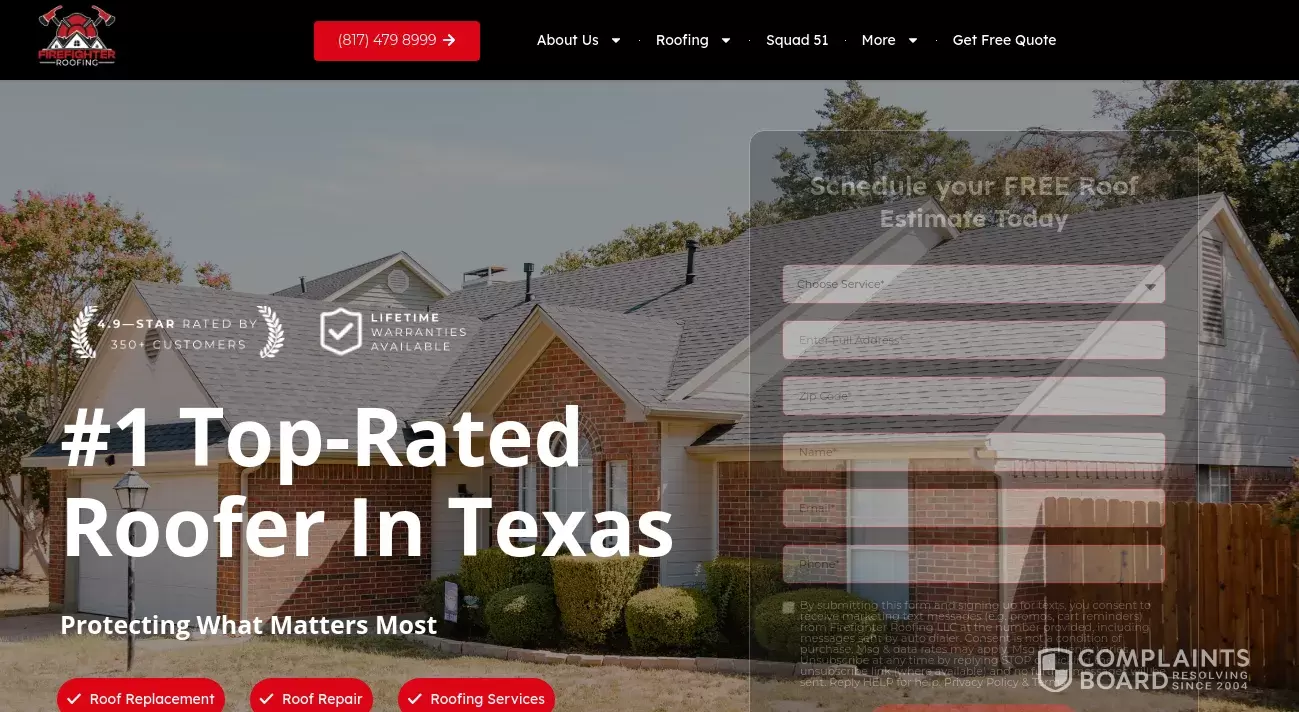 Firefighter Roofing Reviews, Ratings, Alternatives | ComplaintsBoard