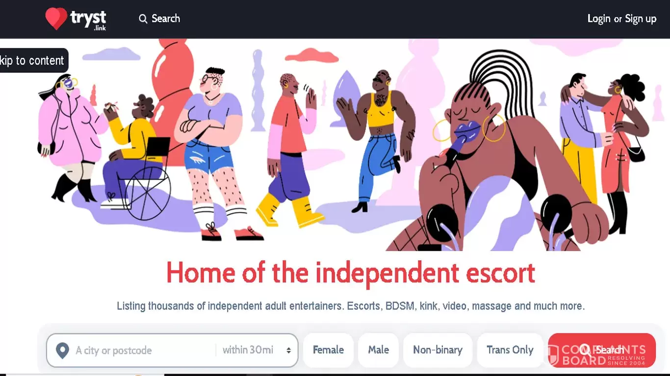 Tryst.link Reviews 2024 – All You Need to Know | ComplaintsBoard