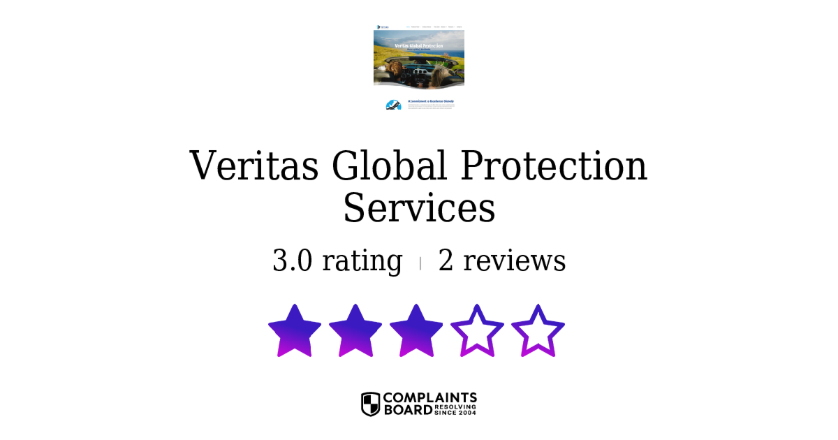 Veritas Global Protection Services Vehicle Owners Reviews 2025 – All ... Veritas Global Protection Services Vehicle Owners Reviews 2025 – All ...